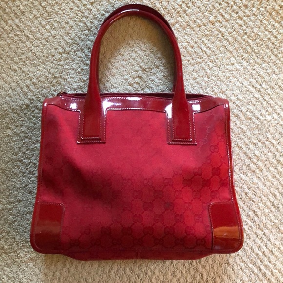 Gucci | Bags | Authentic Vintage Cherry Red Gucci Handbag | Poshmark